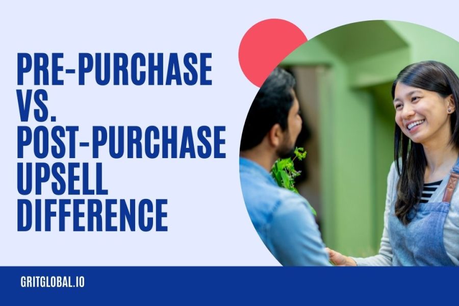 Pre-purchase vs. post-purchase Upsell Difference - GritGlobal